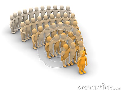 Leader And Team Hierarchy Royalty-Free Cartoon | CartoonDealer.com ...