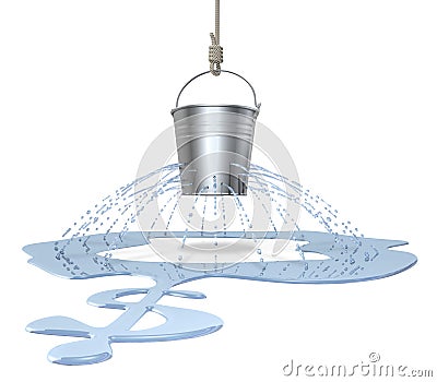 Water leaking from bucket stock image. Image of bucket - 30848081