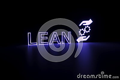 LEAN Neon Concept Self Illumination Background Royalty-Free ...