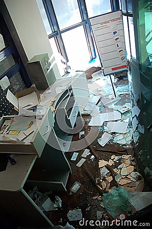 Leaved Destroyed Office Building Royalty-Free Stock Photography ...