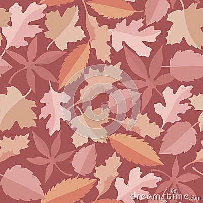 Leaves Marsala Pattern Cartoon Vector | CartoonDealer.com #51229637