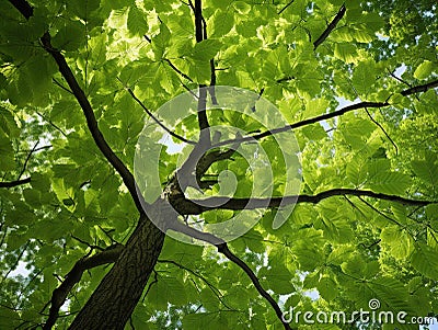 Leaves Of Shagbark Hickory Tree Royalty-Free Cartoon | CartoonDealer ...