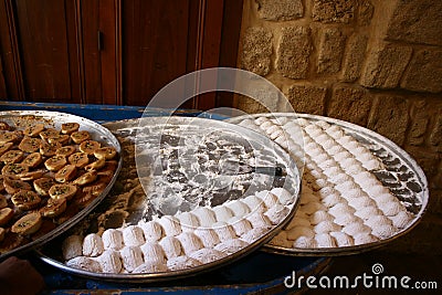 Lebanese Sweets In The Souk Royalty Free Stock Photography - Image ...