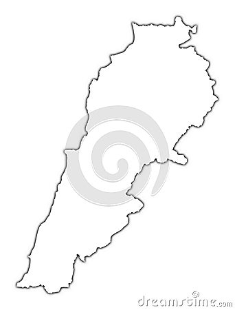 Lebanon Outline Map Royalty-Free Stock Photography | CartoonDealer.com ...