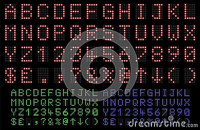 LED Font Stock Photo - Image: 26604250