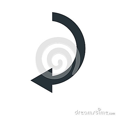 Left Arrow Icon Vector Sign And Symbol Isolated On White Background ...