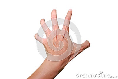 The Left Hand Is Grabbing Something Stock Photo - Image: 59537557