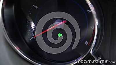 The Left Turn Indicator Flickers in the Form of an Arrow Stock Video ...