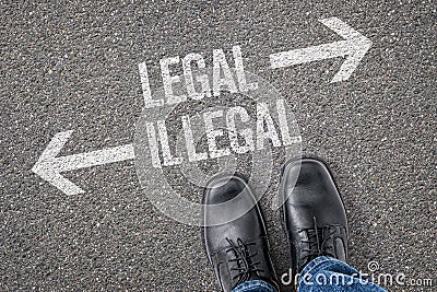 Legal Or Illegal Stock Photo - Image: 59066918