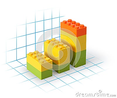 Lego Blocks Diagram Royalty Free Stock Image - Image: 16455766