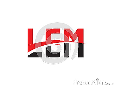 LEM Letter Initial Logo Design Cartoon Vector | CartoonDealer.com ...