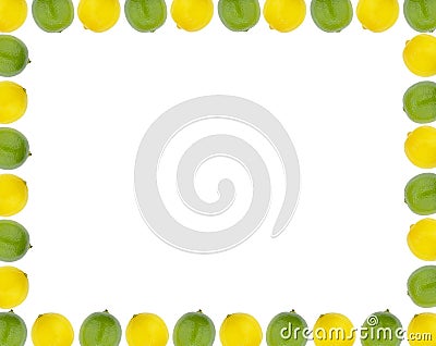 Lemon And Lime Border Stock Photos - Image: 15434563