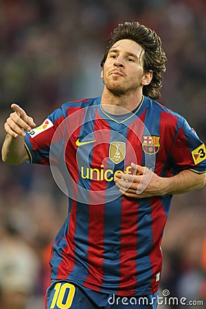 Leo Messi back editorial stock photo. Image of league - 21809678