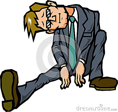 Lethargy Businessman Stock Illustration - Image: 53098133