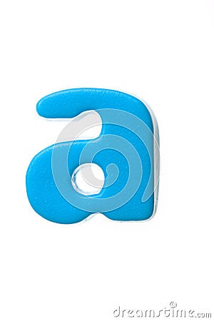 Letra Azul A Foto de archivo - Imagen: 6267380