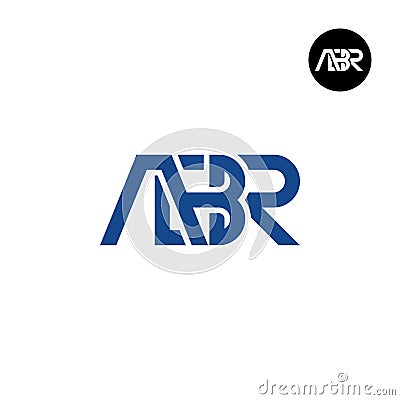 Letter ABR Monogram Logo Design Vector Illustration | CartoonDealer.com ...