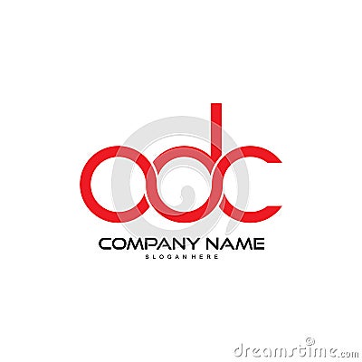 Letter ADC, ODC Logo Design Vector | CartoonDealer.com #229958114