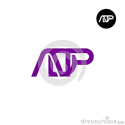 Letter ADP Monogram Logo Design Cartoon Vector | CartoonDealer.com ...