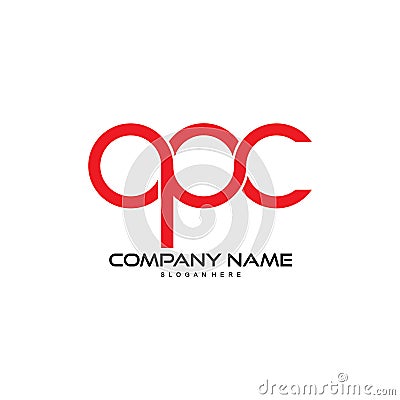 Letter APC, OPC Logo Design Vector | CartoonDealer.com #229958116