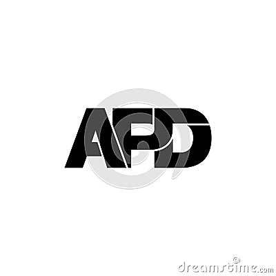 Letter APD Simple Monogram Logo Icon Design. Vector Illustration ...
