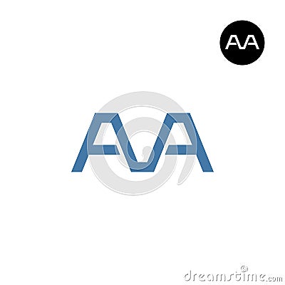Letter AVA Monogram Logo Design Cartoon Vector | CartoonDealer.com ...