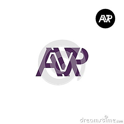 Letter AVP Monogram Logo Design Cartoon Vector | CartoonDealer.com ...