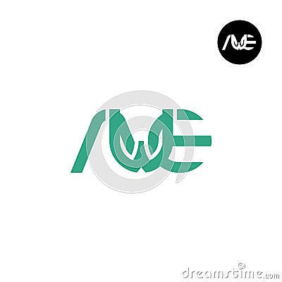 Letter AWE Monogram Logo Design Vector Illustration | CartoonDealer.com ...