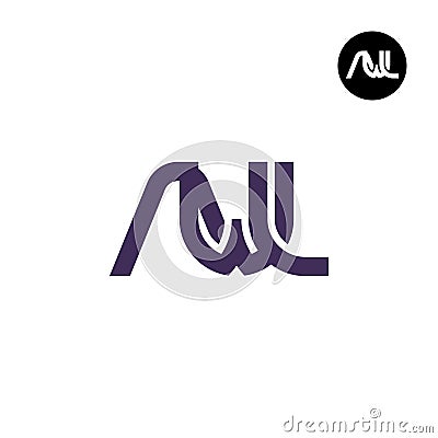 Letter AWL Monogram Logo Design Vector Illustration | CartoonDealer.com ...