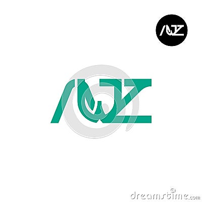 Letter AWZ Monogram Logo Design Vector Illustration | CartoonDealer.com ...