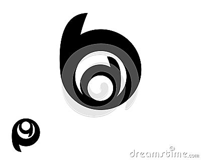 Letter Bd Db P9 9p Logo Template Cartoon Vector | CartoonDealer.com ...