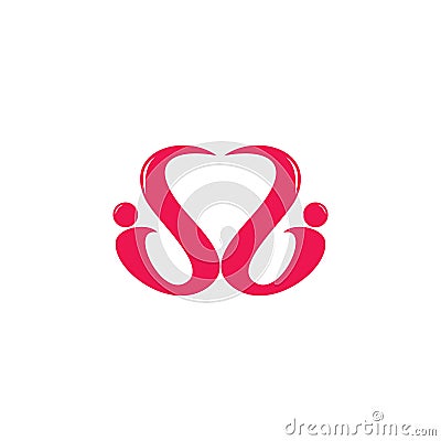 Letter Bd Human Design Logo Vector | CartoonDealer.com #189938652