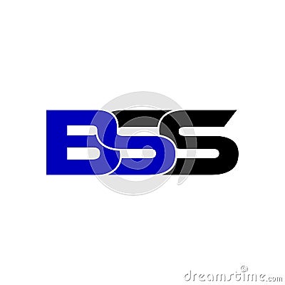 Letter BSS Simple Monogram Logo Icon Design. Vector Illustration ...