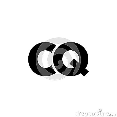Letter C And Q, CQ Logo Design Template. Minimal Monogram Initial Based ...