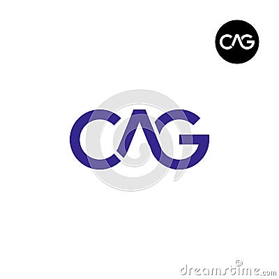 Letter CAG Monogram Logo Design Cartoon Vector | CartoonDealer.com ...