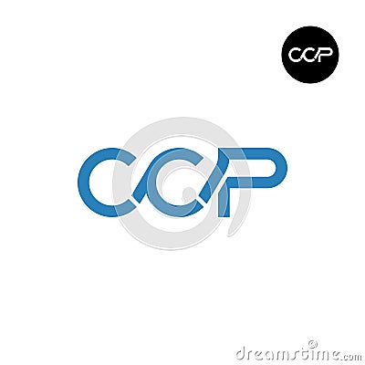 Letter CCP Monogram Logo Design Cartoon Vector | CartoonDealer.com ...