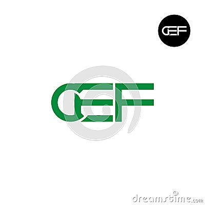 Letter CEF Monogram Logo Design Cartoon Vector | CartoonDealer.com ...
