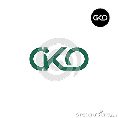 Letter CKO Monogram Logo Design Vector Illustration | CartoonDealer.com ...