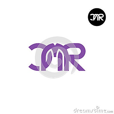 Letter CMR Monogram Logo Design Cartoon Vector | CartoonDealer.com ...