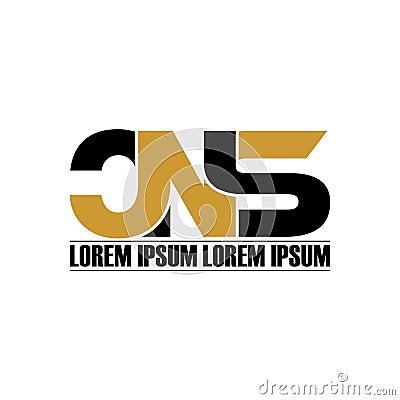 Letter CNS Simple Monogram Logo Icon Design. Vector Illustration ...