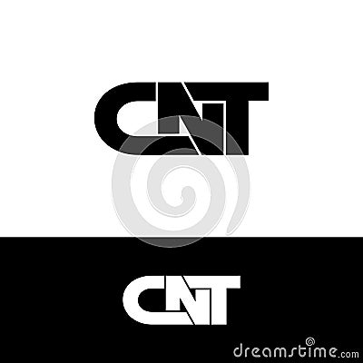 Letter CNT Simple Monogram Logo Icon Design. Vector Illustration ...