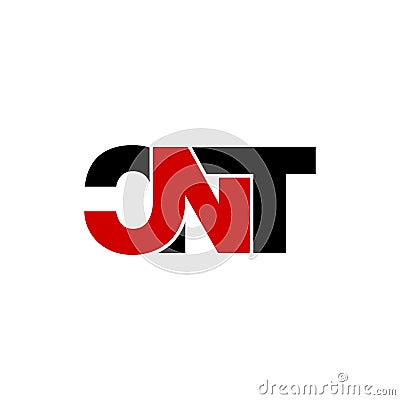Letter CNT Simple Monogram Logo Icon Design. Cartoon Vector ...