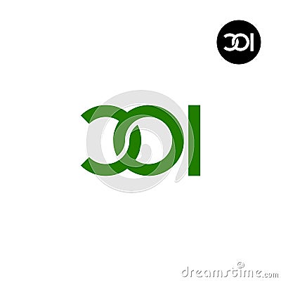 Letter COI Monogram Logo Design Cartoon Vector | CartoonDealer.com ...