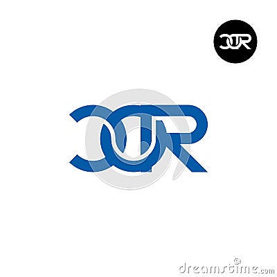 Letter COR Monogram Logo Design Cartoon Vector | CartoonDealer.com ...