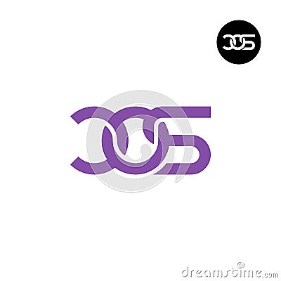 Letter COS Monogram Logo Design Vector Illustration | CartoonDealer.com ...
