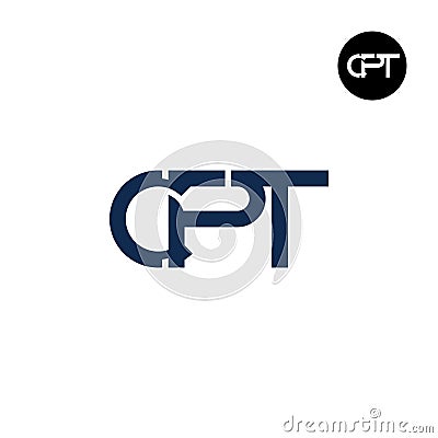 Letter CPT Monogram Logo Design Vector Illustration | CartoonDealer.com ...