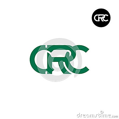 Letter CRC Monogram Logo Design Cartoon Vector | CartoonDealer.com ...