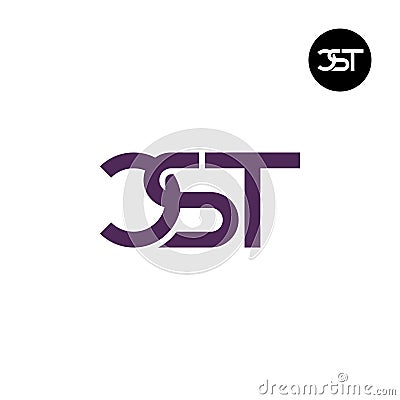 Letter CST Monogram Logo Design Vector Illustration | CartoonDealer.com ...