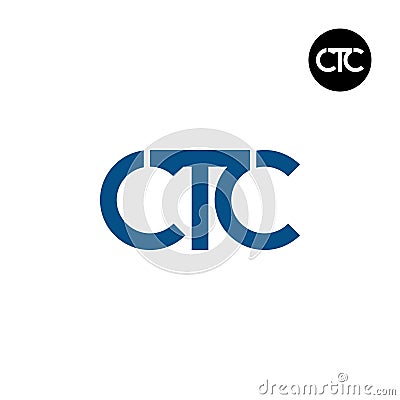 Letter CTC Monogram Logo Design Vector Illustration | CartoonDealer.com ...