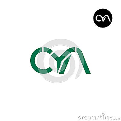 Letter CYA Monogram Logo Design Vector Illustration | CartoonDealer.com ...