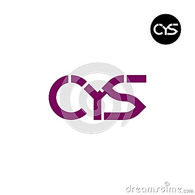 Letter CYS Monogram Logo Design Vector Illustration | CartoonDealer.com ...